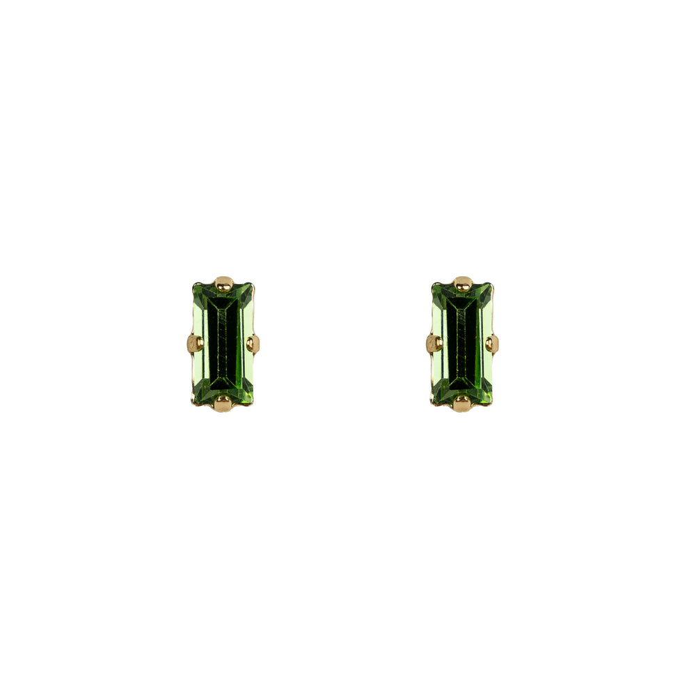 Aria Studs - Peridot - Gold – Elphin Lane